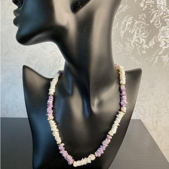 Unbranded | Jewelry | Pucca Puka Shell Necklace White Lavender Retro ...